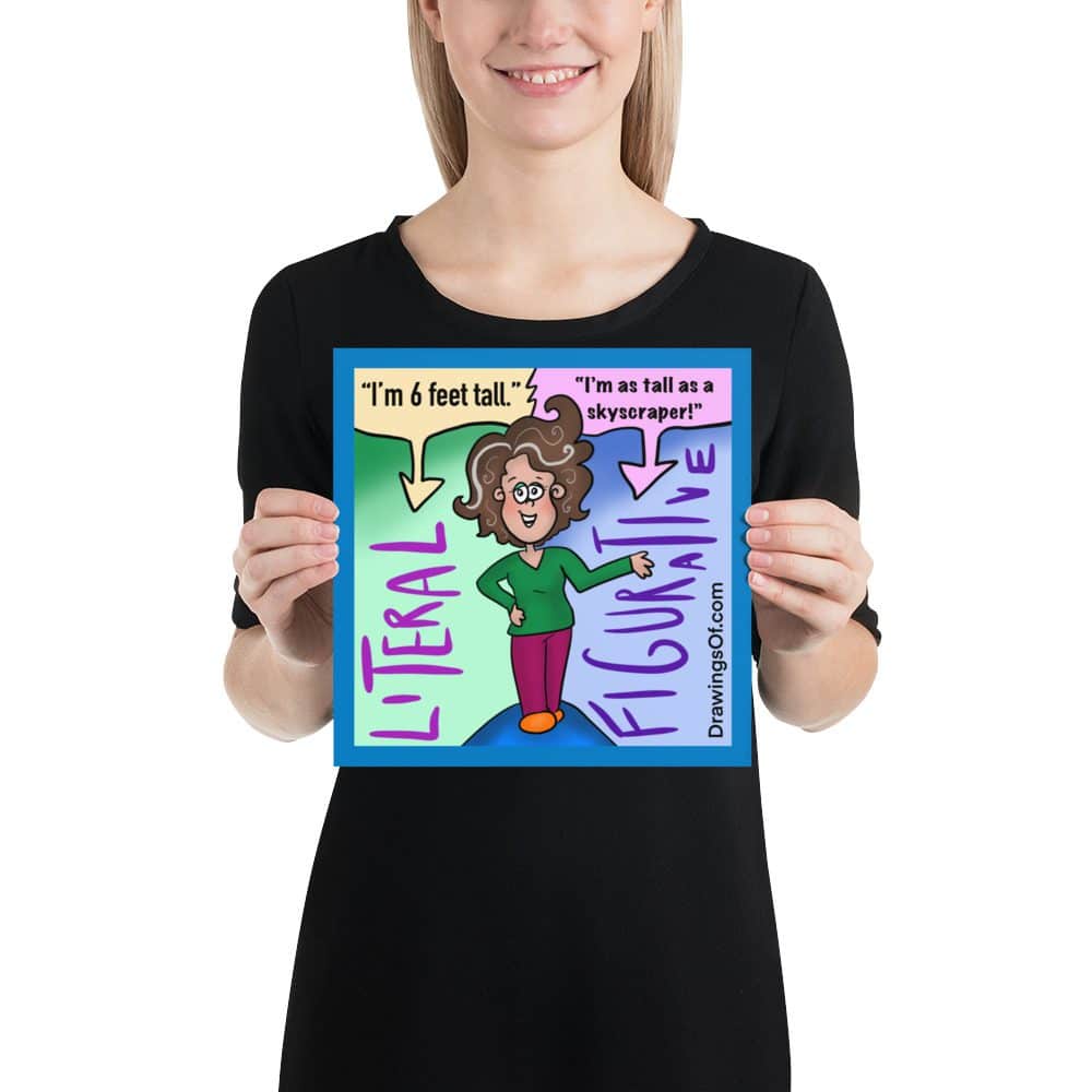 Literal vs. Figurative Poster - Drawings Of...