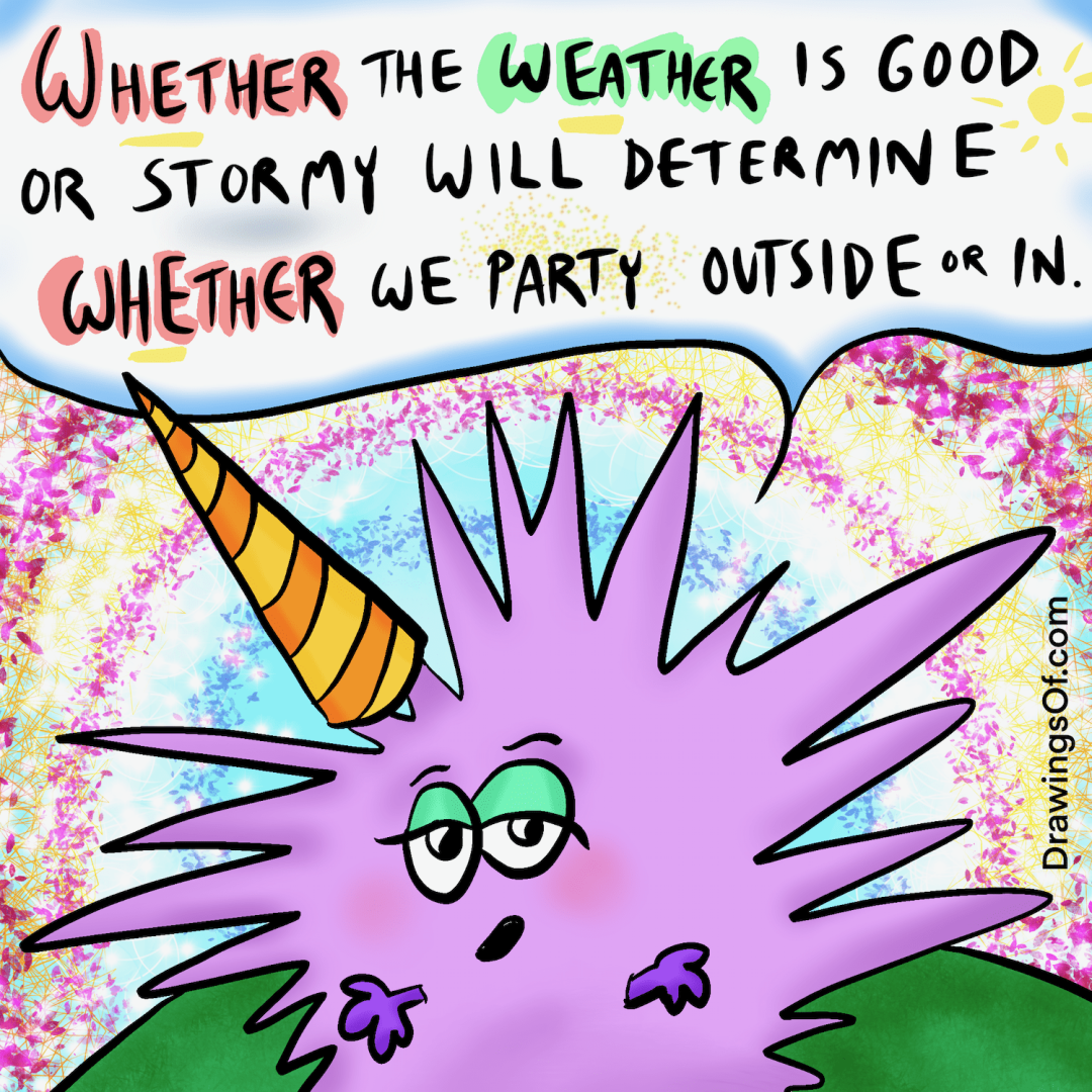 Weather vs. Whether: Differences, Definitions, and Examples! - Drawings ...