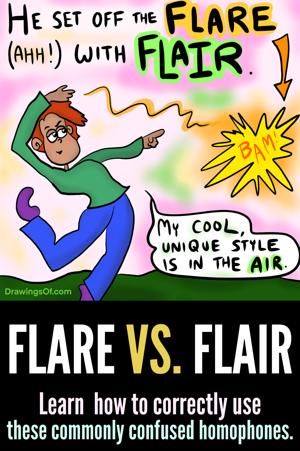 Flare vs. Flair: Learn the Correct Difference - Drawings Of...
