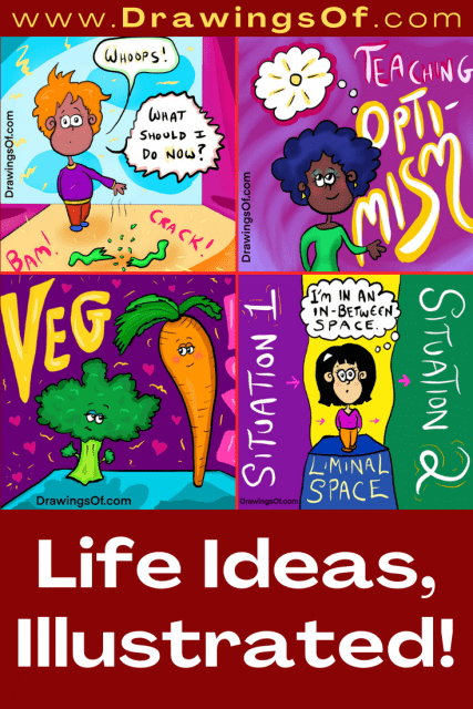 Life Ideas, Illustrated: 16 Ways to Be Happier! - Drawings Of...