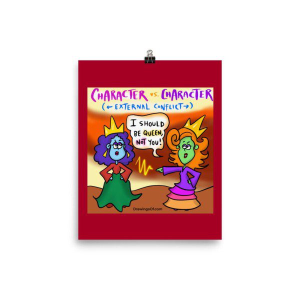 Conflict Poster: Character vs. Character - Drawings Of...