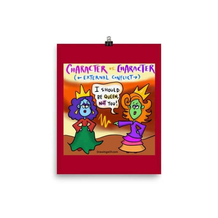 Conflict Poster: Character vs. Character - Drawings Of...