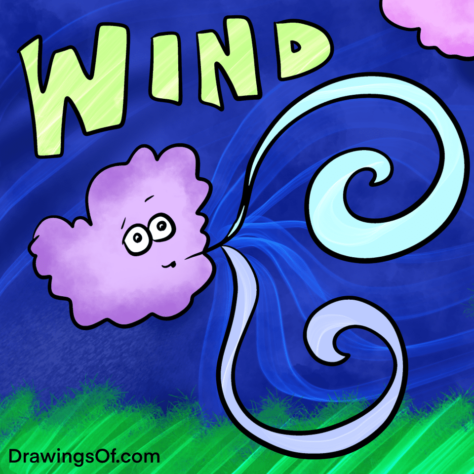 Drawing the Wind: 3 Fun, Easy, and Cute Ways - Drawings Of...
