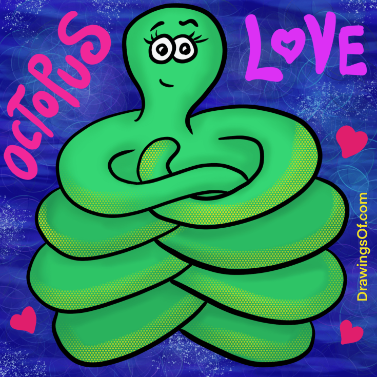 Octopus Drawing: Easy, Cute Instructions - Drawings Of...