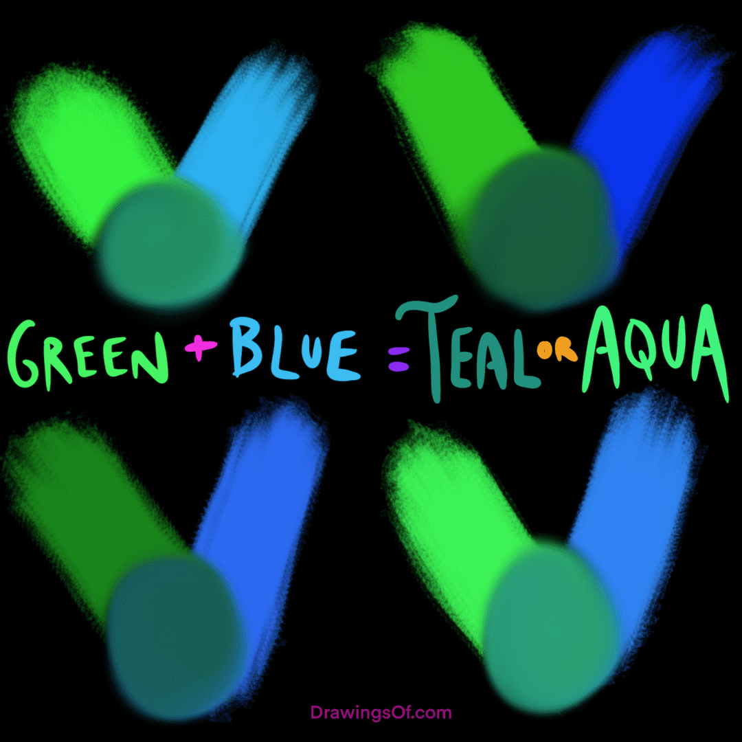 What Color Does Green and Blue Make? - Drawings Of...