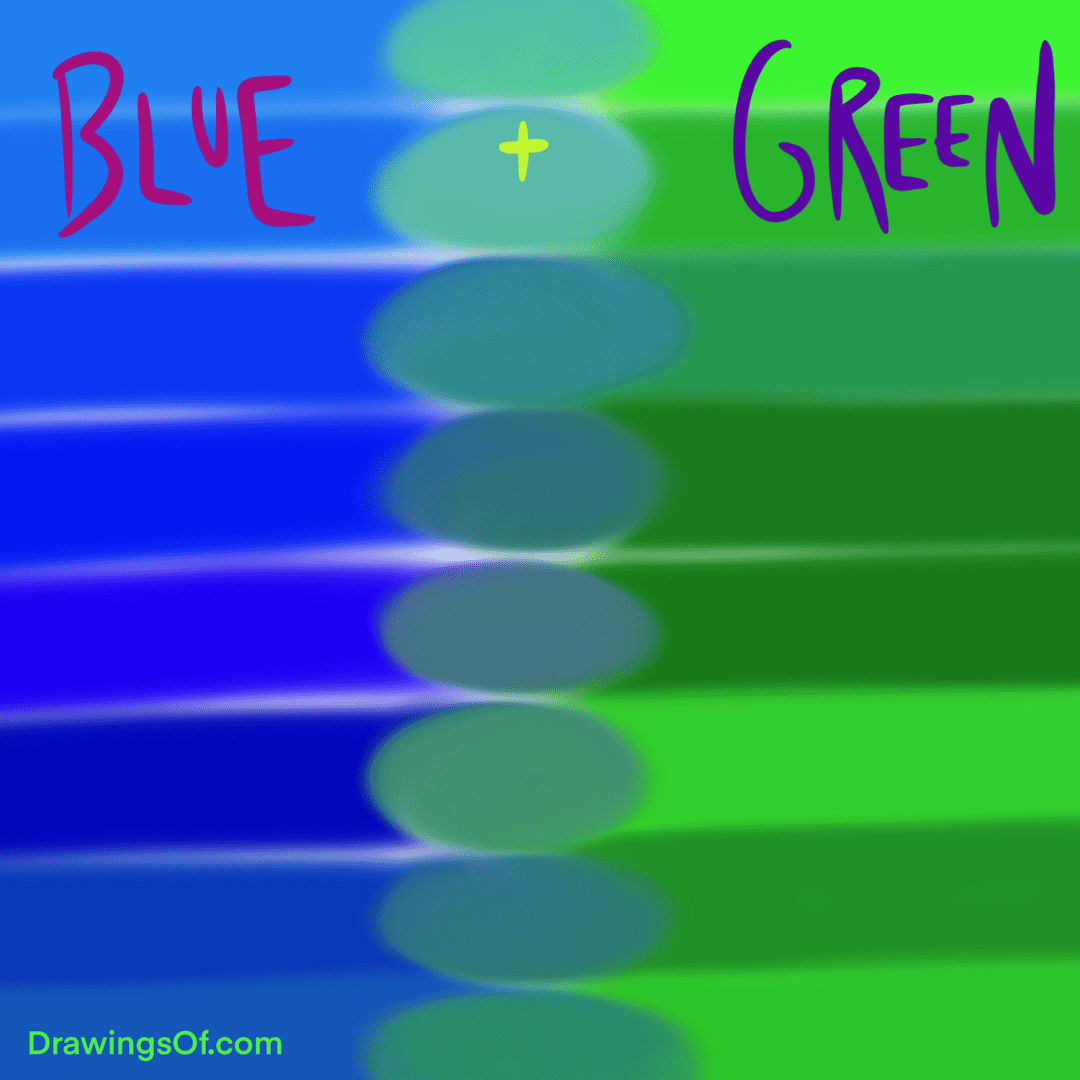 What Color Does Green and Blue Make? - Drawings Of...