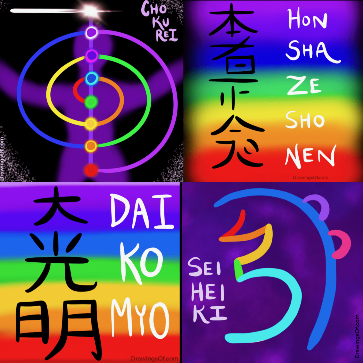 Cho Ku Rei Reiki Power Symbol, Explained - Drawings Of...