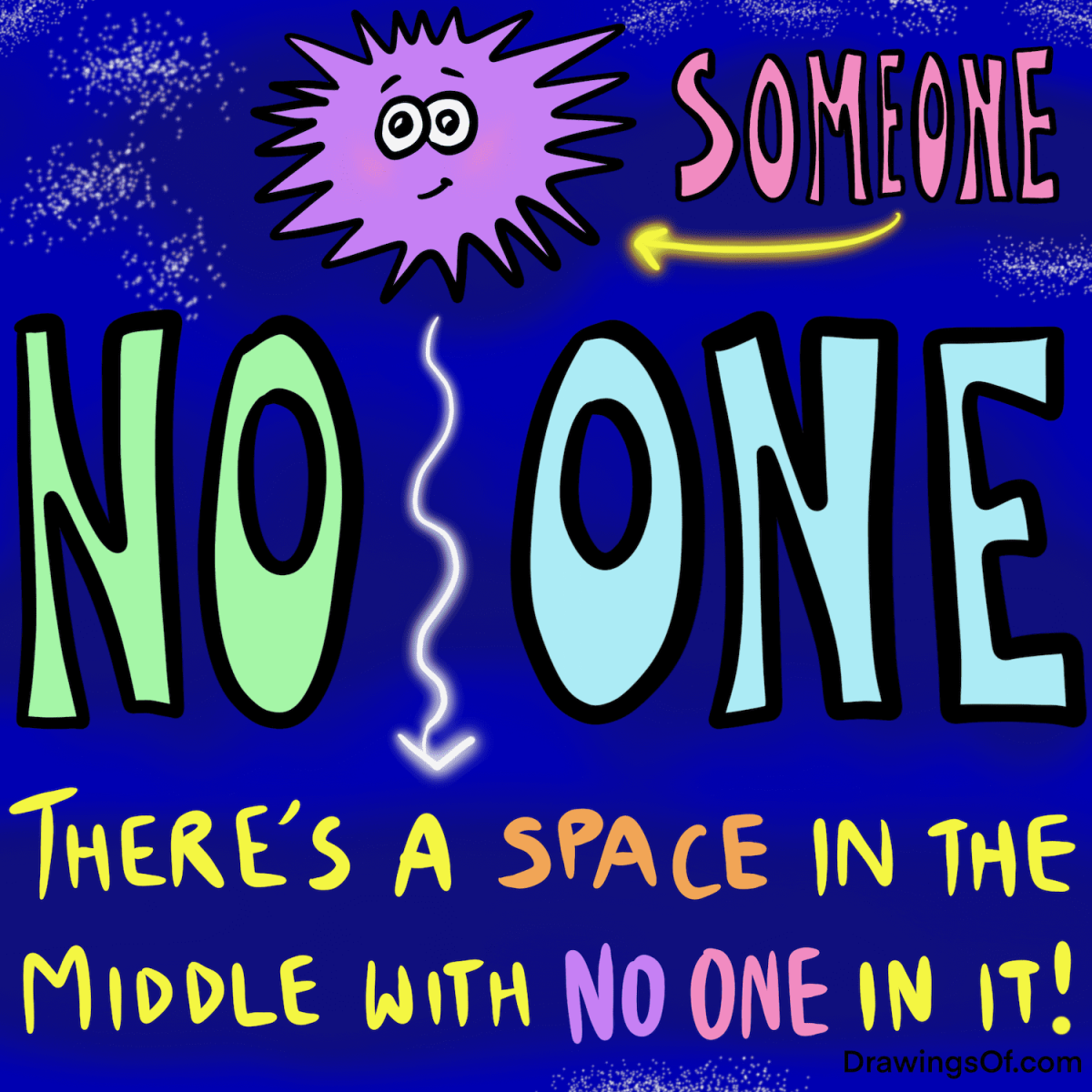 No One or Noone? What About No-One? - Drawings Of...