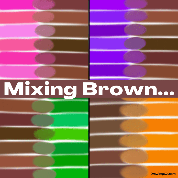 Brown Color: Fun Mixing and Exploring It! - Drawings Of...