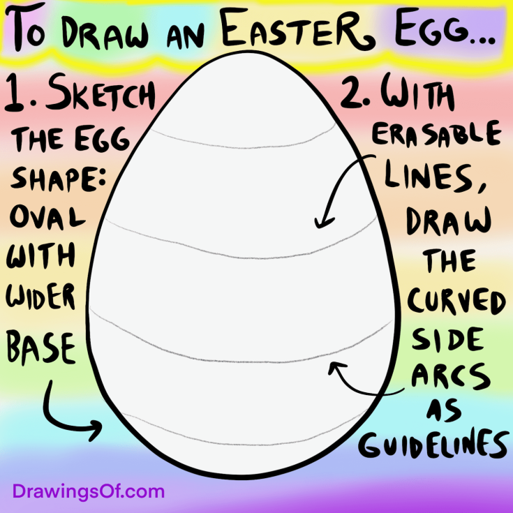 Easter Egg Drawing Fun! With a Twist... - Drawings Of...