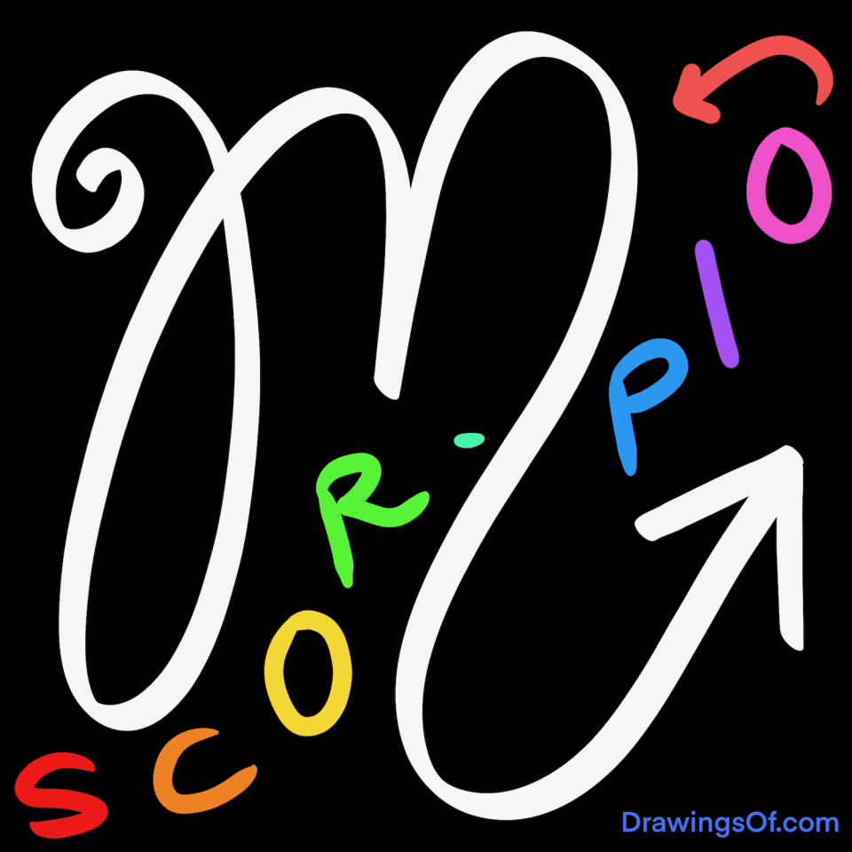 Scorpio Symbol: Zodiac and Astrology Art! - Drawings Of...