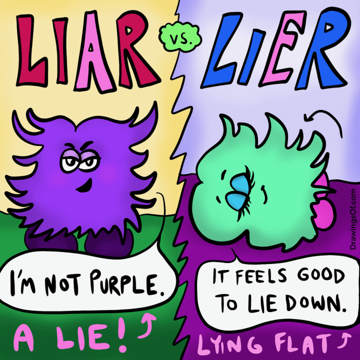 Lier or Liar? Spelling Differences, Explained - Drawings Of...
