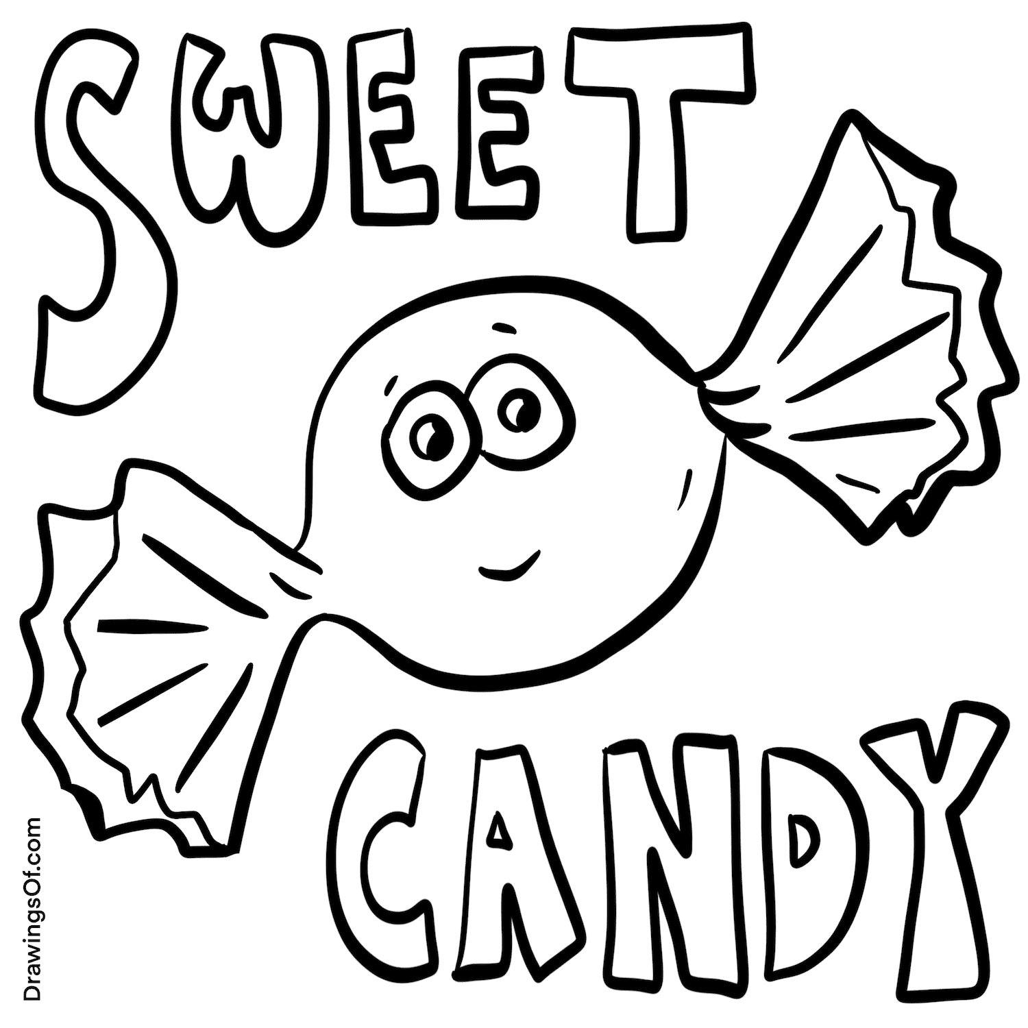 Candy Drawing: Easy Instructions - Drawings Of...