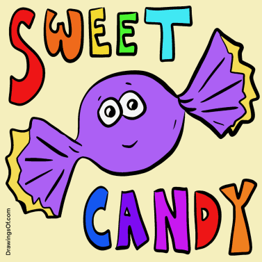 Candy Drawing: Easy Instructions - Drawings Of...