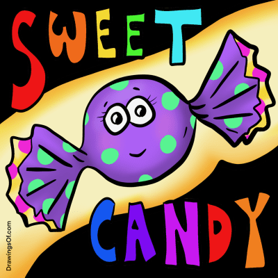 Candy Drawing: Easy Instructions - Drawings Of...