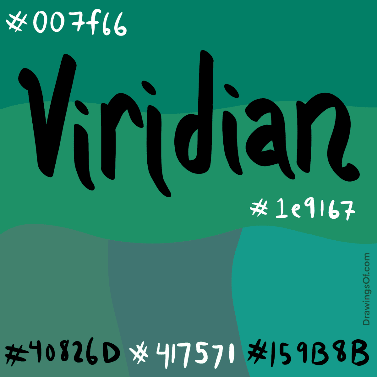 Viridian Color: What is it, and Why is it Great? - Drawings Of...