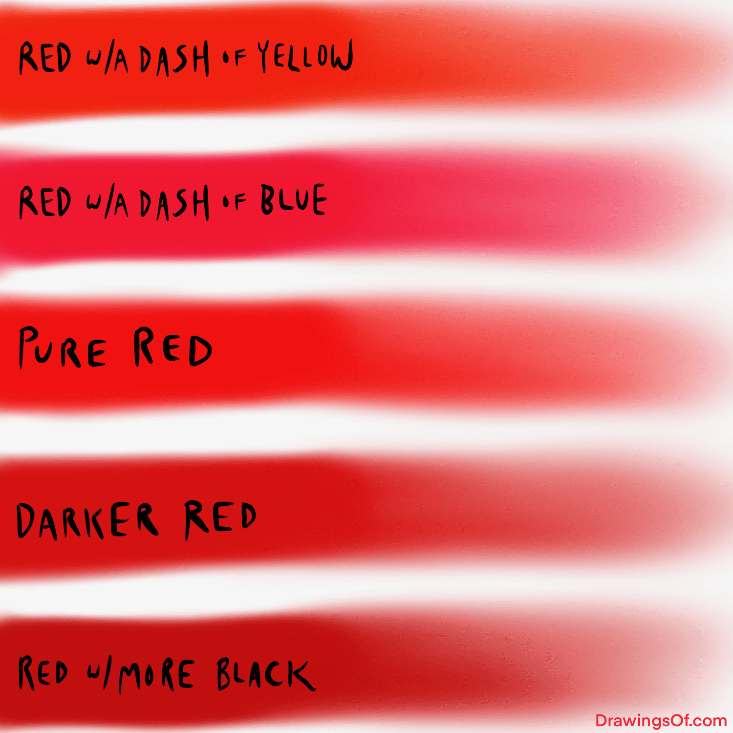 What Does Red and White Make When the Colors are Mixed? - Drawings Of...