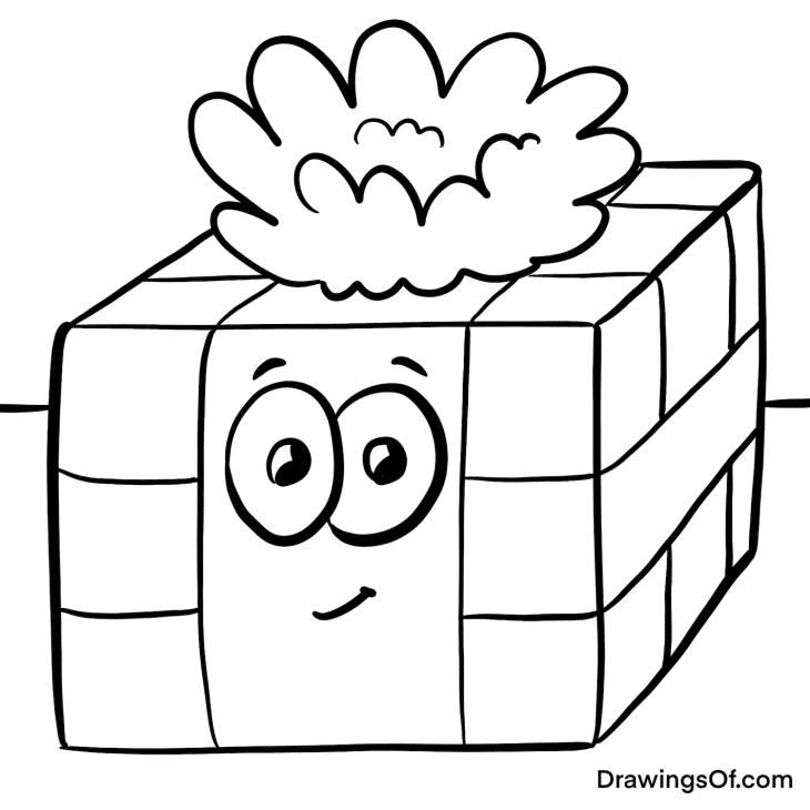 Present Drawing: Gift Box Cartoons in an Easy, Cute Style - Drawings Of...
