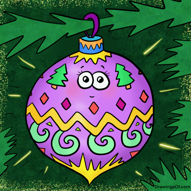 Ornament Drawing: Easy Line-Art Instructions - Drawings Of...