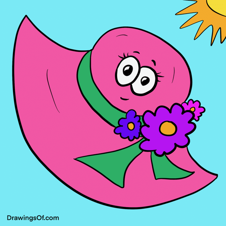 Sun Hat Drawing: Easy, Cute Instructions - Drawings Of...