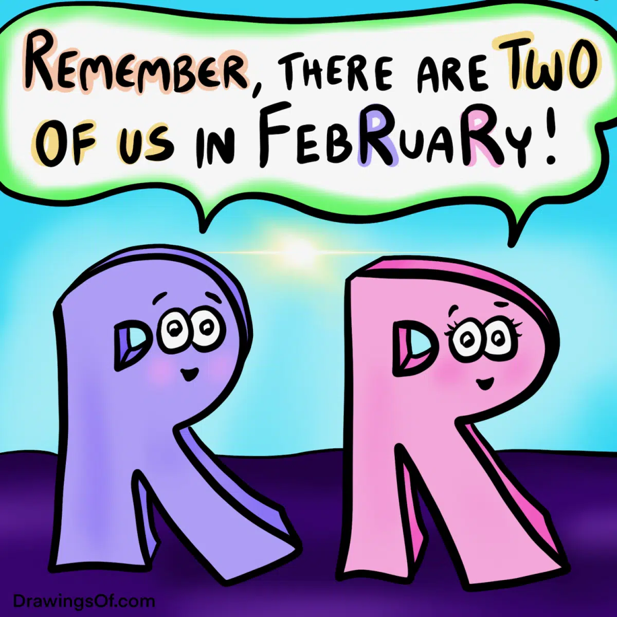 Spell February or Febuary? A Fun Lesson! - Drawings Of...
