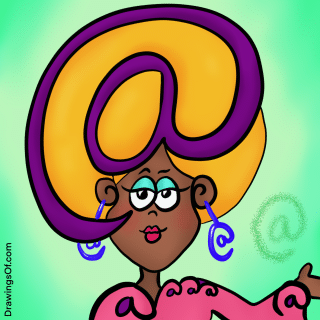 The "At Sign" Symbol Name, Use, History, and Art - Drawings Of...