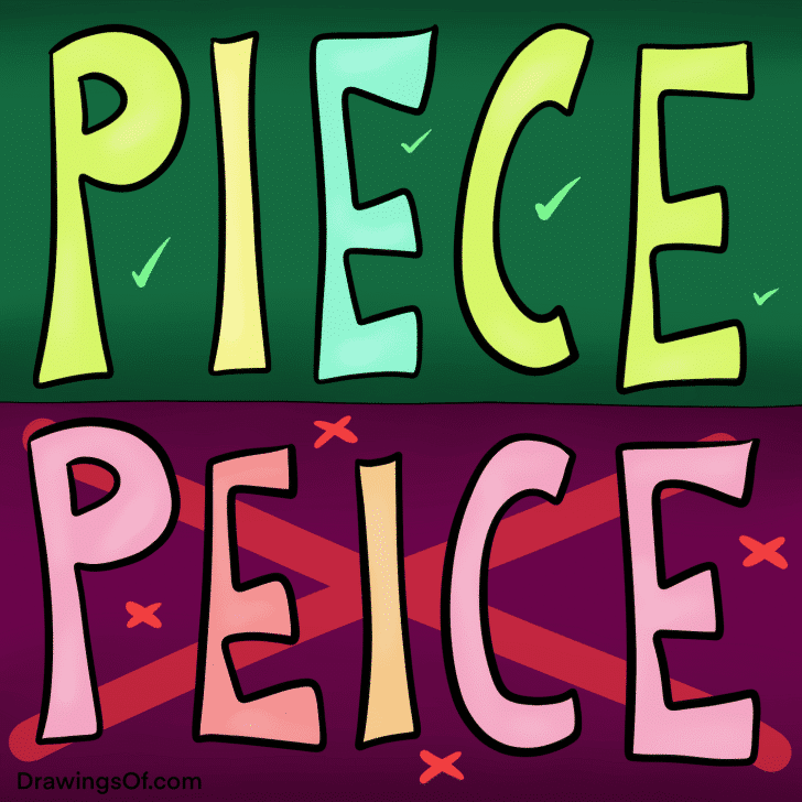 Peice and Peices, or Piece and Pieces? Learn the Correct Spelling ...