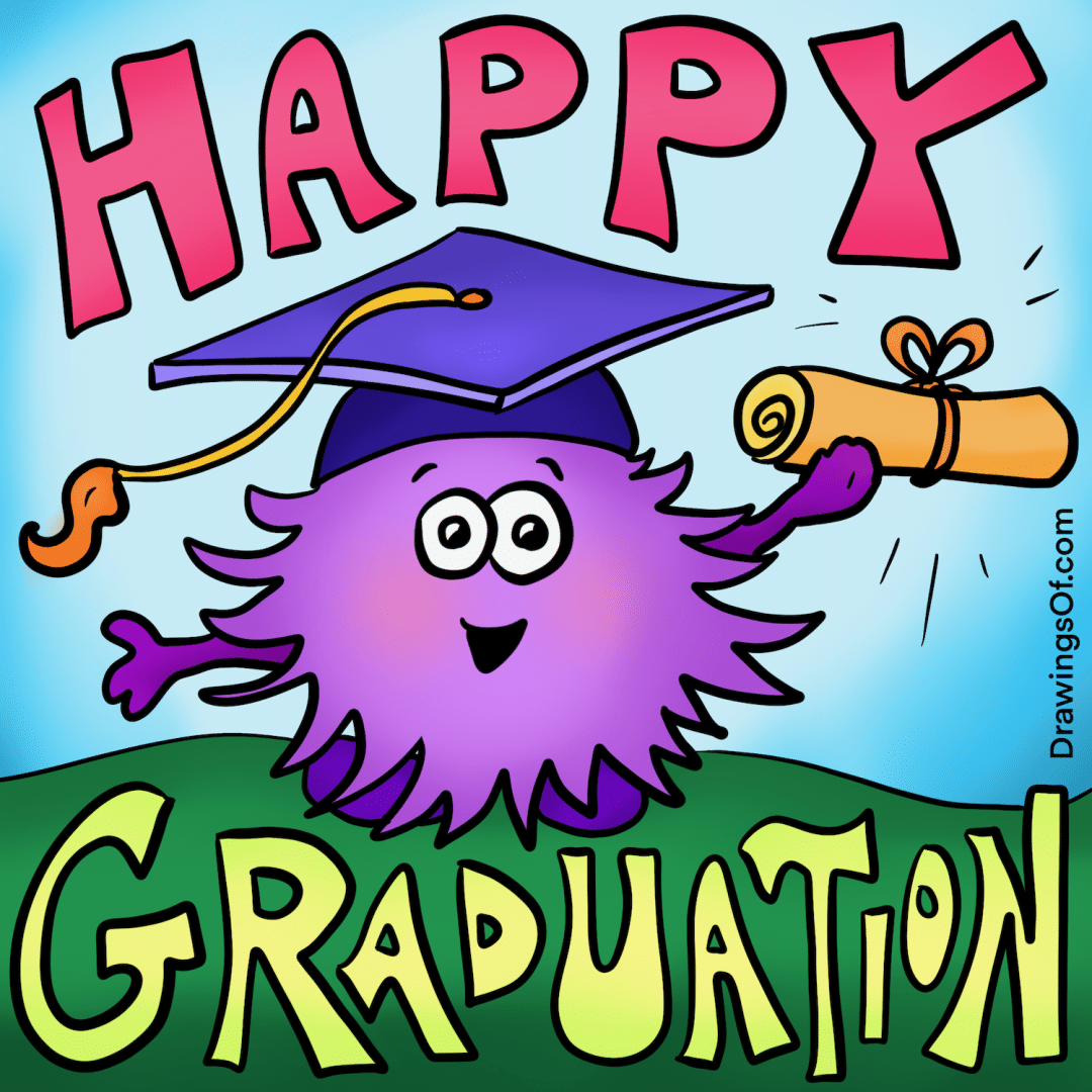 Graduation Hat Drawing and Coloring Pages - Drawings Of...