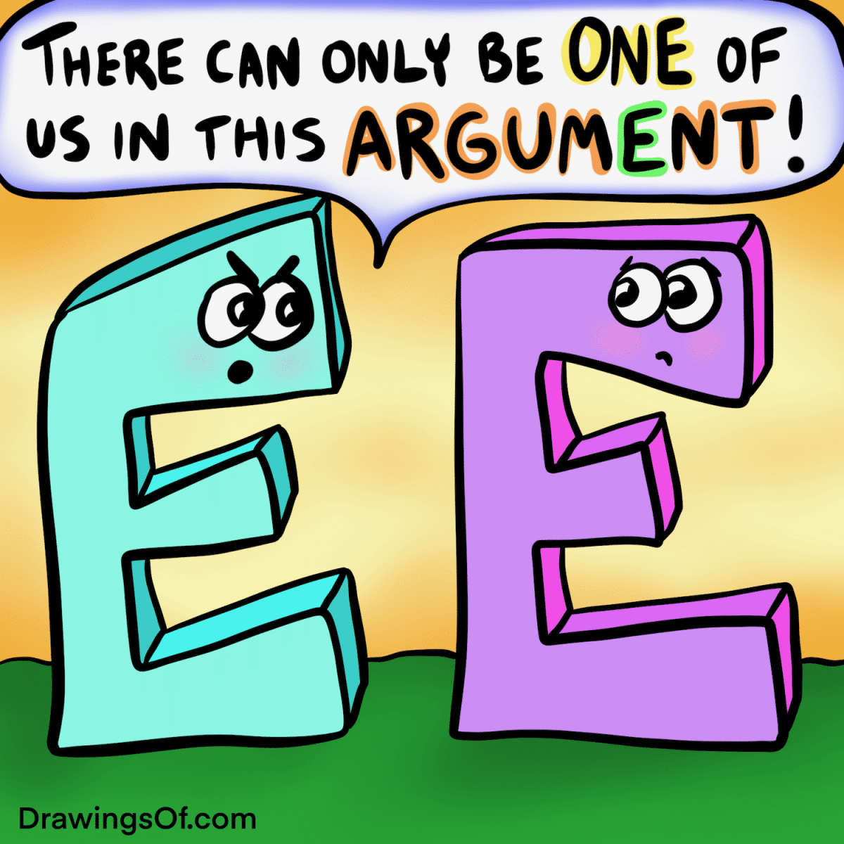 Arguement or Argument Spelling Lesson - Drawings Of...